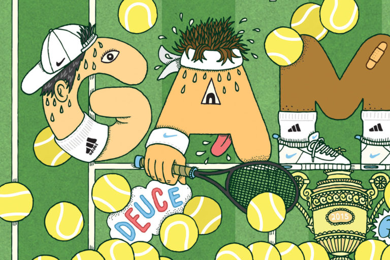 'Game, Set, Match' - Wimbledon inspired hand-drawn lettering detail ...